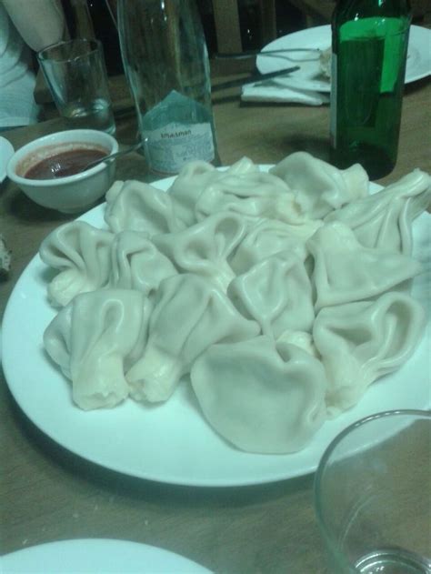 This Is Khinkali Georgian Traditional Wellknown Food Food