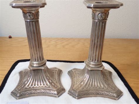 1895 Gorham Sterling Siilver Candlestick Set Heavy Ebay