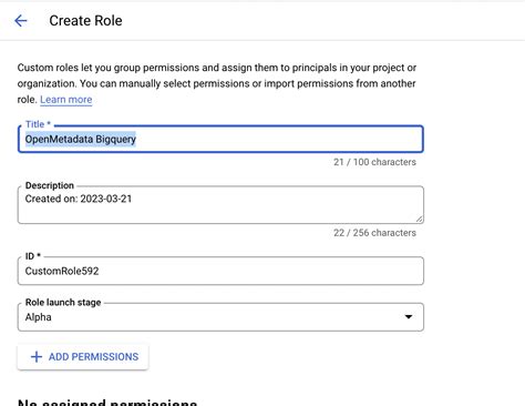 Bigquery Connector Set Up Credentials In Openmetadata