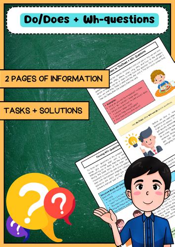 Wh Questions Do Does Present Simple Teaching Resources
