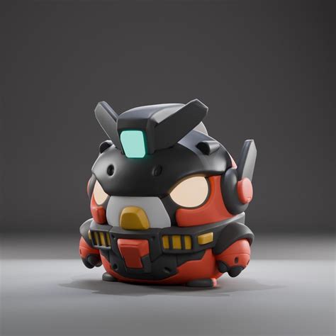 Robo Robot Toy Grumpii Chonki Boi Mini Art Toy Chibi Etsy
