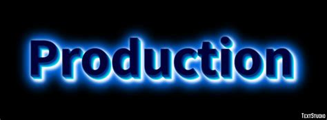Production Text Effect And Logo Design Word
