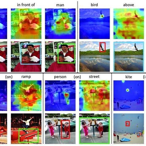 attention map visualization of spatialsense the first two rows and