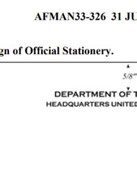 Official Air Force Letterhead Template