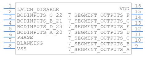 Cd4543be Datasheet Circuit And Pinout