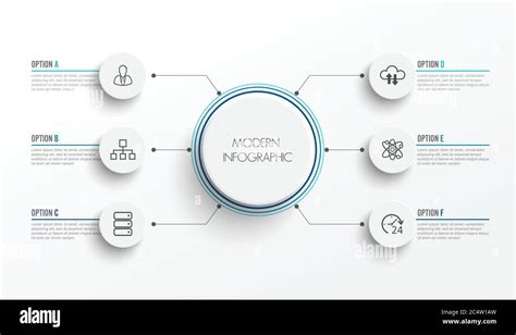 Abstract Elements Of Graph Infographic Template With Label Integrated