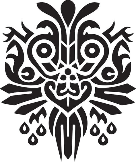 Borneo Beauty Vector Graphics With Intricate Dayak Pattern Elements Jungle Jewels Dayak Pattern