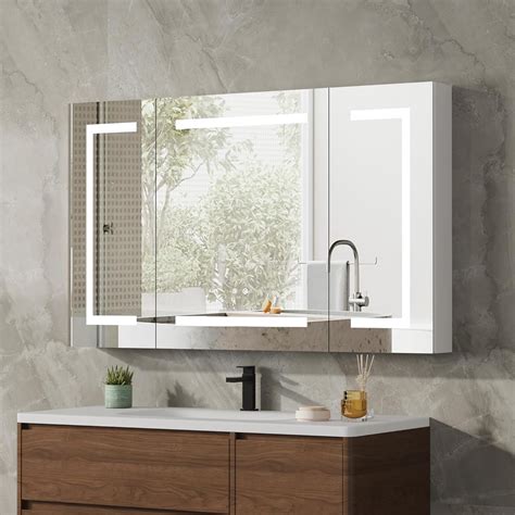 Deygia Medicine Cabinet With Led Mirror For Bathroom 24x40