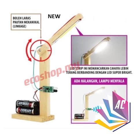 [rbt] lampu meja automatik bersensor inframerah rbt t3 sekolah reka
