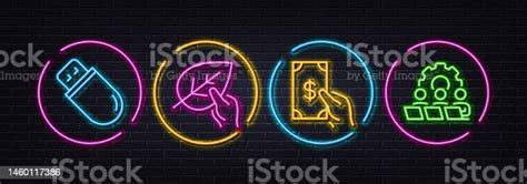 유기농 테스트 Usb 스틱 및 돈 받기 최소한의 라인 아이콘 웹 응용 프로그램의 경우 벡터 인쇄 Usb 메모리에 대한 스톡 벡터 아트 및 기타 이미지 Istock