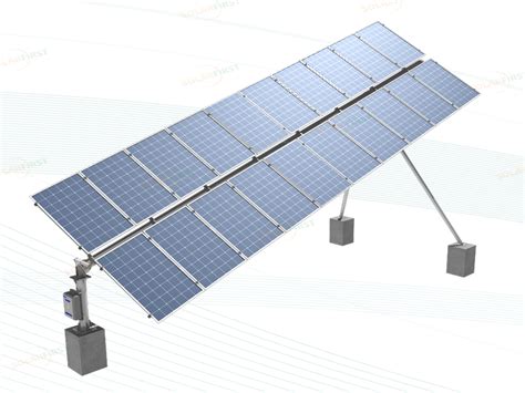 Tilted Single Axis Solar Tracker With Tilted Modules Supplier Buy