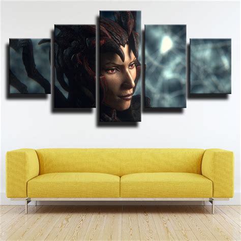League Of Legends The Spider Queen Elise Light Canvas Wall Art Pencil