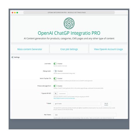 OpenAI Integration PRO ChatGPT AI Smart Content Generation