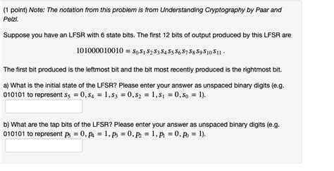 Solved 1 ﻿point ﻿note The Notation From This Problem Is