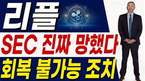 리플xrp Sec진짜 망했다 회복 불가능 조치 7월2일 새벽 긴급속보 시바이누도지코인비트코인 Youtube