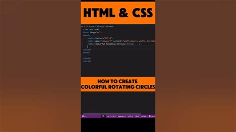 How To Create Colorful Rotating Circles With Js Coding Codelife Usinghtml Webdeveloperlife