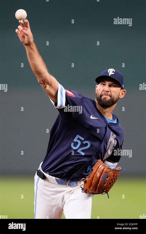 Kansas City Royals Starting Pitcher Michael Wacha Throws During The