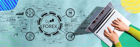Forex Trading Concept With Person Using A Laptop Editorial Photography