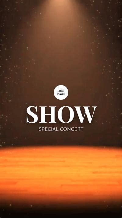 customizable red golden spark open stage show intro outro video