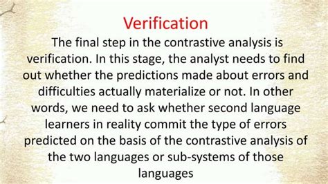 Contrastive Analysis And Errors Analysis Pptx Education