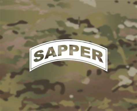 Vinyl Decal Sticker Sapper Tab Sapper Tab Decal Car Window Decal