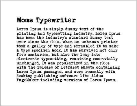 The Best Typewriter Fonts For Word In 2024