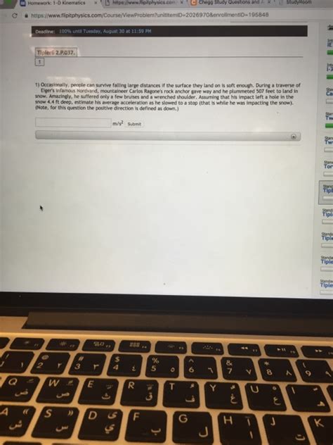 Solved M Homework D Kinematics X Httpsillwwwflipitphysics Chegg