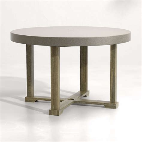 Abaco 48 Round Outdoor Patio Dining Table Reviews Crate Barrel Artofit