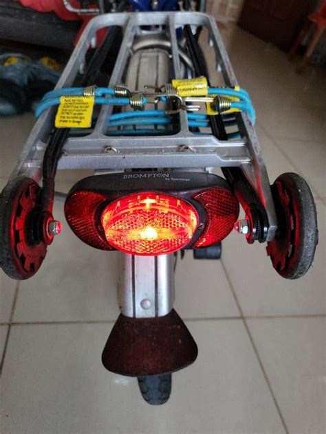 Brompton P6r 6 Speed With Shimano Head And Tail Lights And Brompton T Bag Sports Equipment