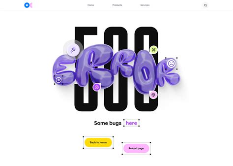 Error Web Pages Behance