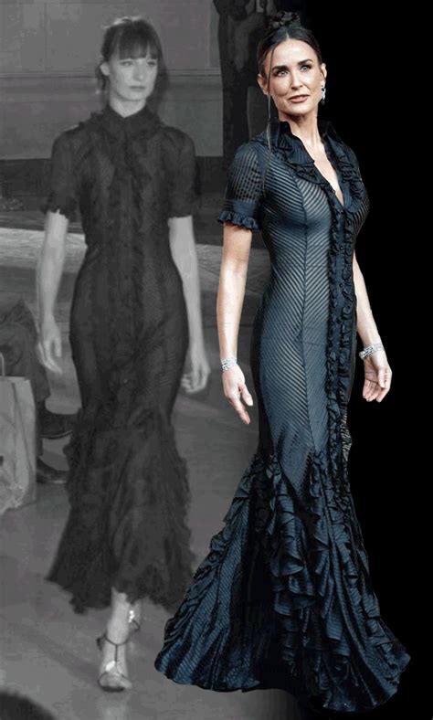 Demi Moore Shopped Her Closet And Wore A Vintage Dress From To The SAG Awards