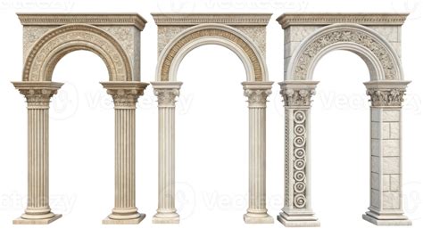 Elegant Architectural Pillars Showcase Intricate Designs And Textures