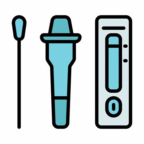Antigen Test Kit Rapid Virus Testing Swab Icon Download On
