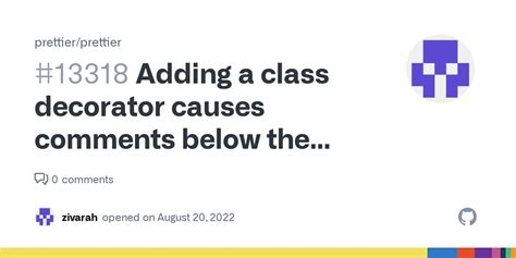 Adding A Class Decorator Causes Comments Below The Class To Be Moved