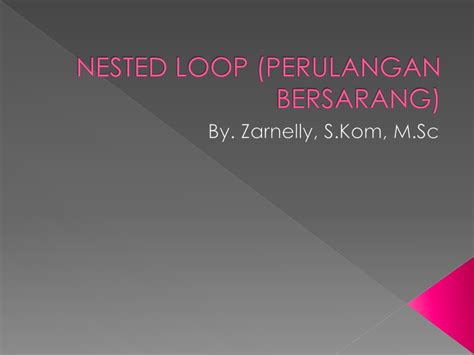 Ppt Nested Loop Examples And Exercises In Java Programming Powerpoint