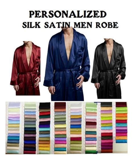 R2 Custom Made Mens Satin Robe Groomsmens Robe Groomsmens Ts