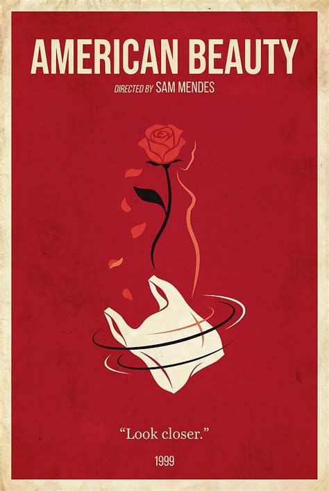 American Beauty Minimal Movie Poster Iconic Minimal Film Poster