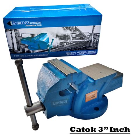 Originalbenz Catok Besi 3 Inch Ragum Besi 3 Catok Ragum Mini Biru Lazada Indonesia