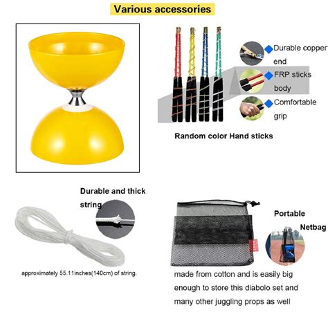 Triple Bearing Yoyo Diabolo Set Chinese Yo Yo Diabolo Set With Triple