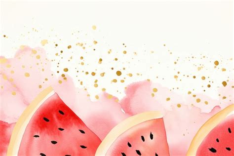 Watermelon Watercolor Background Watermelon Backgrounds Free Photo