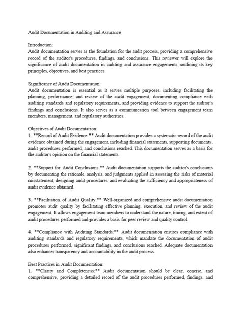 Reviewer 2 Audit Documentation Download Free Pdf Audit Financial Audit