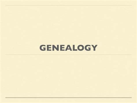 Qualitative Research Methodsgenealogy Ppt