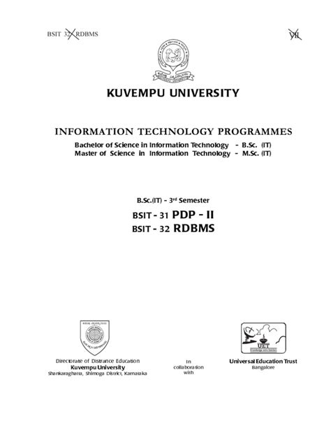 Bsit 32 Content Pdf Plsql Databases