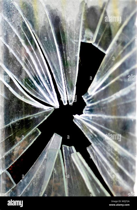 Smashed Glass Window