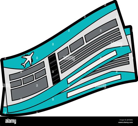 Flight Boarding Pass Icon Image Stock Vector Image And Art Alamy