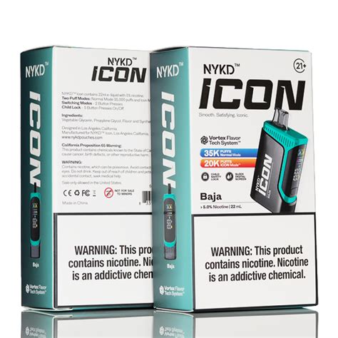 Nykd Icon 35k 35000 Puffs Disposable Vape 22ml Only 15 85