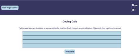 GitHub Lcfhines Code Quiz