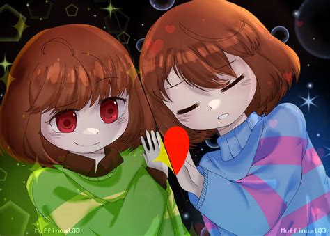 Chara And Frisk By Muffincat33 On Deviantart