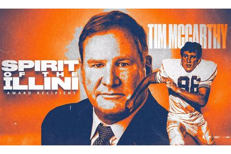 Former Illini Football Great Tim Mccarthy Honored With Spirit Of Illini Award Chambana Today