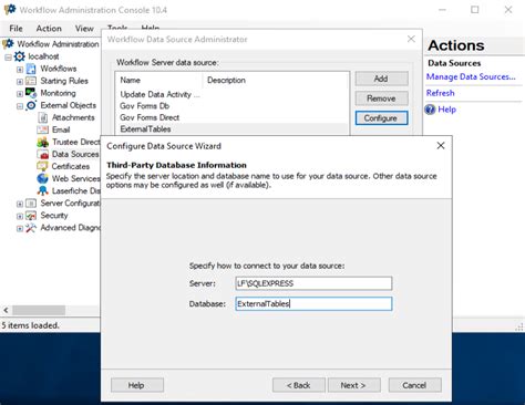 Workflow Custom Query Update Will Not Accept Table Name Laserfiche